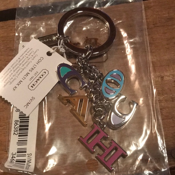 Coach | Accessories | Coach Letters Key Chain | Poshmark